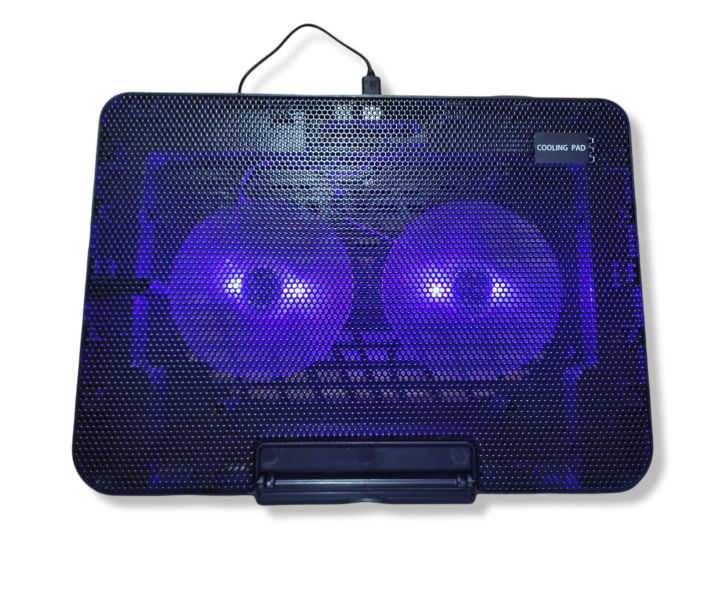 N99 Laptop Cooling Pad With Adjustable Stand 2 Fans Portable Slim USB Powered External Fans with ...