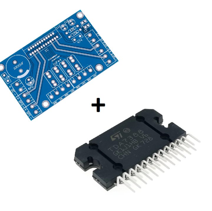 1Pcs Tda7388 Amplifier Kit 4Ch Ic 4 X 45W Stereo Amplifier Board Mp3 ...