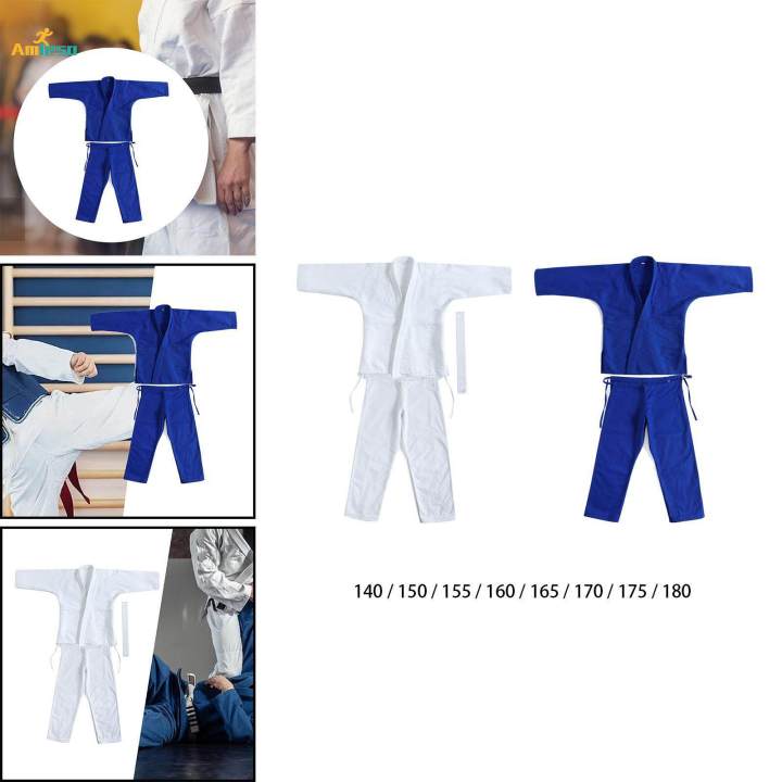 Judo Gi Men Women Clothes Breathable Costumes Dobok Arts Taekwondo Suit ...
