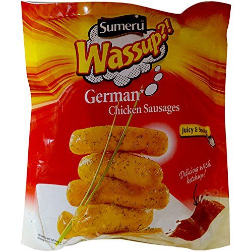 Sumeru Wassup Chicken Sausages Naturally Smoked, 500 g(FROM INDIA)JEZ ...