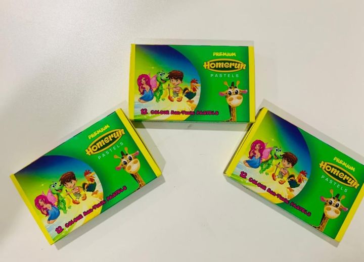 PREMIUM HOMERUN PASTELS 12 COLOUR [15PCs] | Daraz.lk