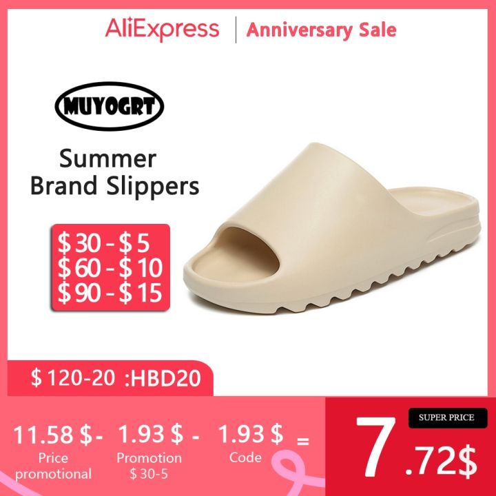 Slides For Men Luxury Brand Outdoor 2022 Trending Thick Bottom Sliders ...