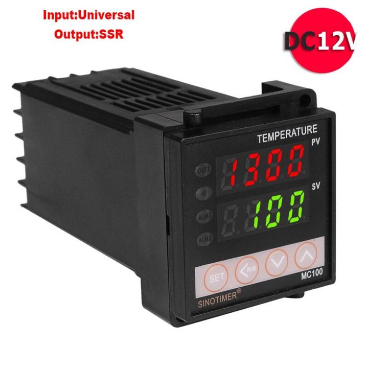 MC100 PT100 K thermocouple Universal Input Relay Output Digital PID ...