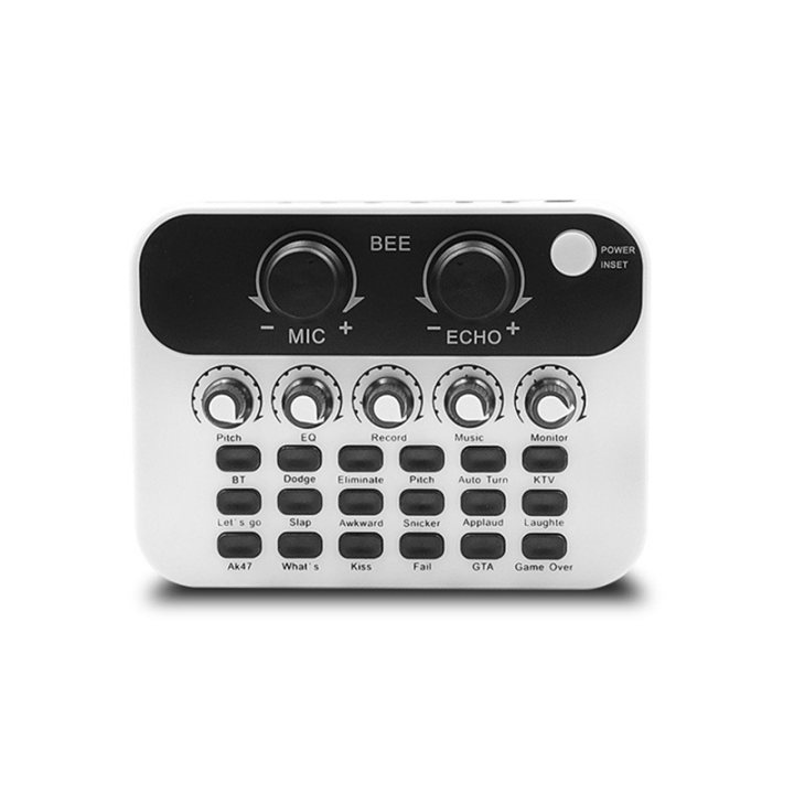 Live Sound Card V8 Mini Audio Interface Podcast Mixer Suitable for PC ...