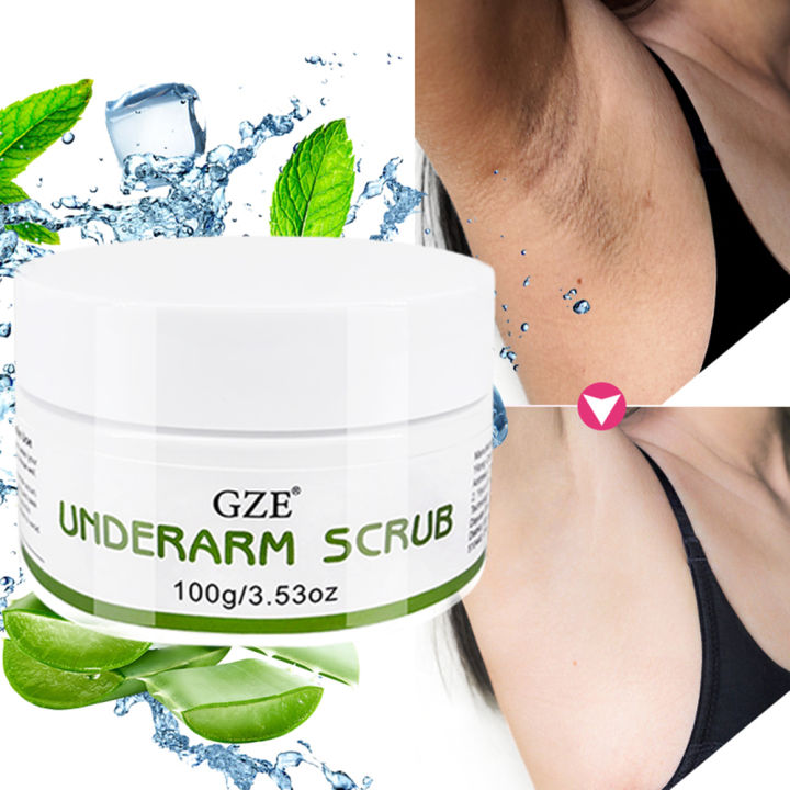 NEW GZE Underarm Scrub with Peppermint, Aloe Vera and Walnut Shell ...