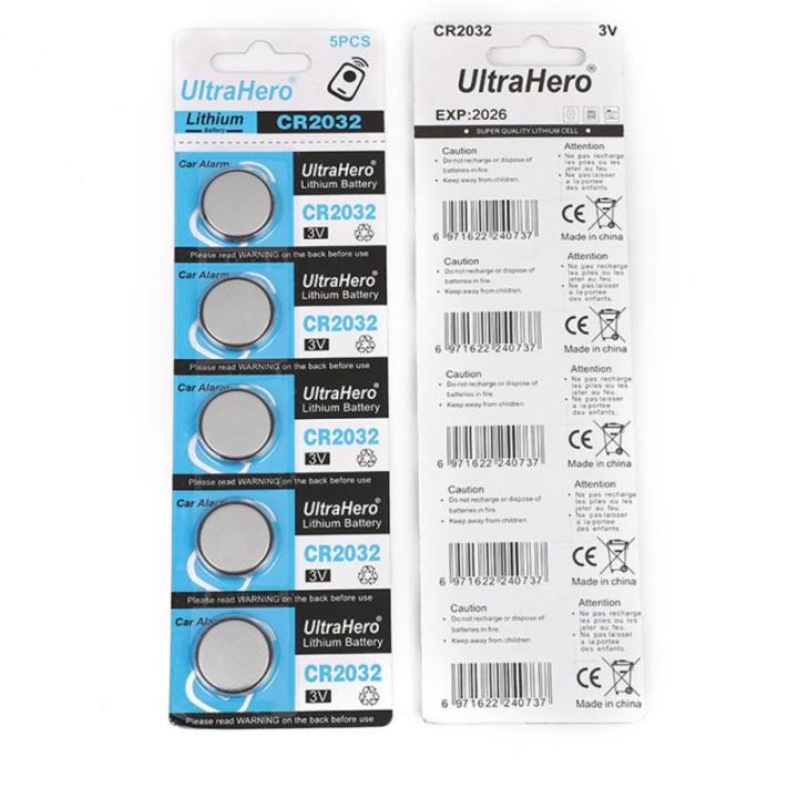 Believesinkinte CR2032 CR 2032 Button Battery 3V Lithium Battery For ...