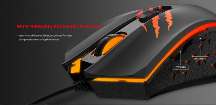 Havit Gamenote Optical Wired Gaming Mouse RGB 6 Buttons MS1027 | Daraz.lk