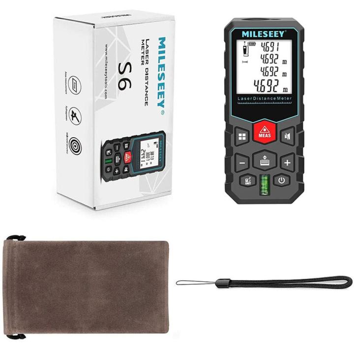Mileseey Laser Distance Meter X5 X6 Laser Rangefinder 40M 60M 100M for ...