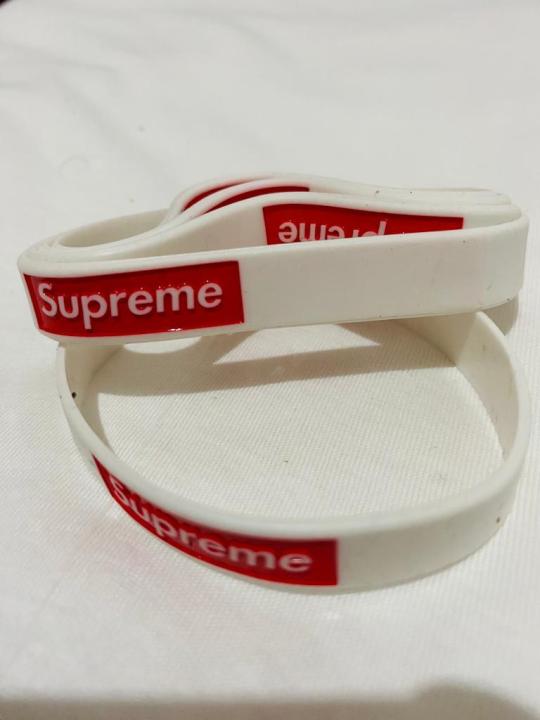 Supreme Embossed White Wrist Band | Daraz.lk