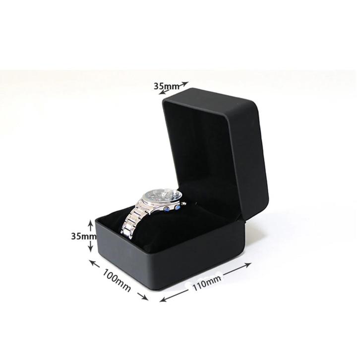 【Tento】Black Single Watch Gift Box with Pillow PU Leather Wristwatch ...