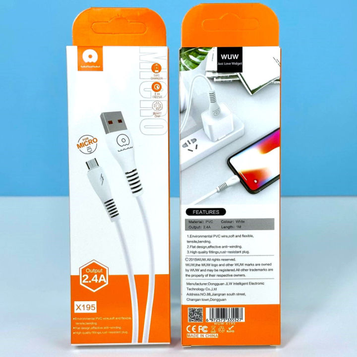 Data Cable WUW X195 Micro USB 1m 2.4A Output | Daraz.lk