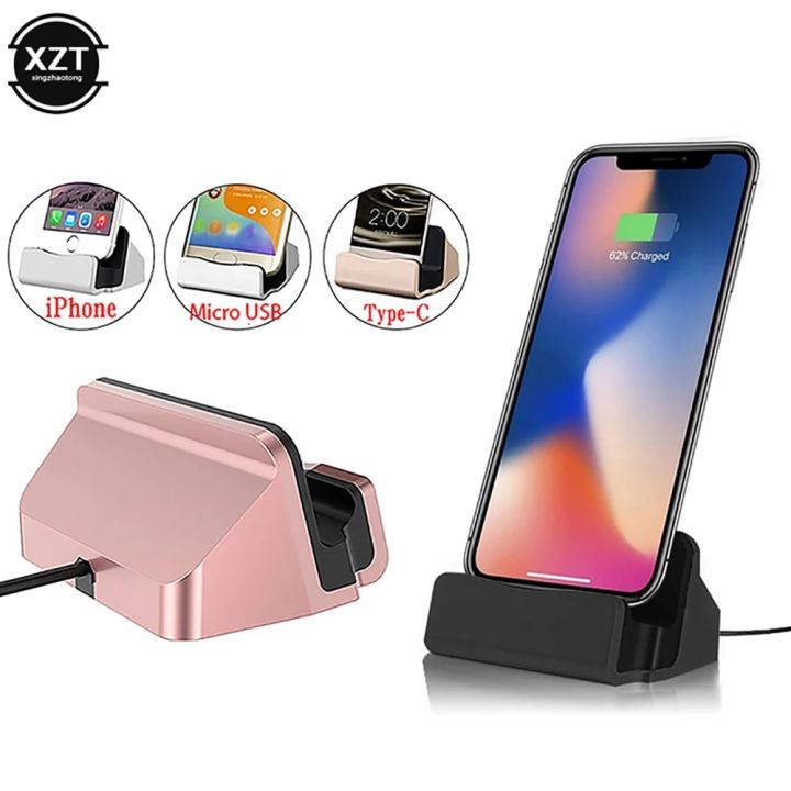 2-in-1 USB Cable Data Phone Charger Dock Stand Station Charging For ...