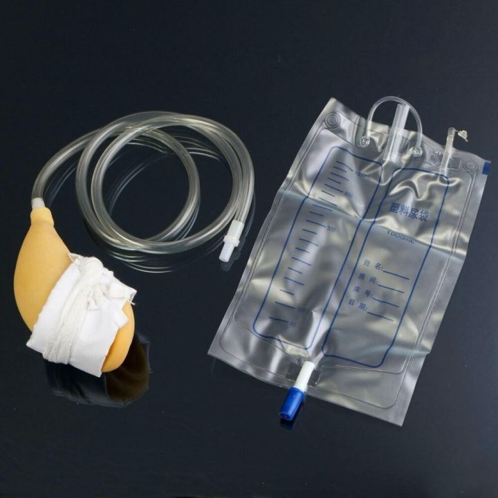 1 Health Set 16x25CM Useful Male Urinal Pee Holder Bag Test Bladder Aid ...
