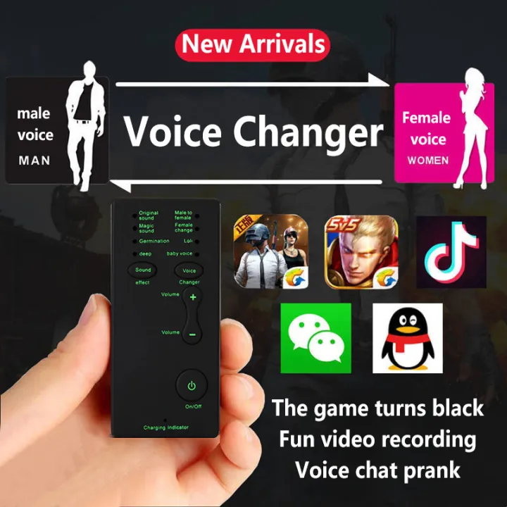 New Voice Changer Mini Portable 8 Voice Changing Modulator With ...