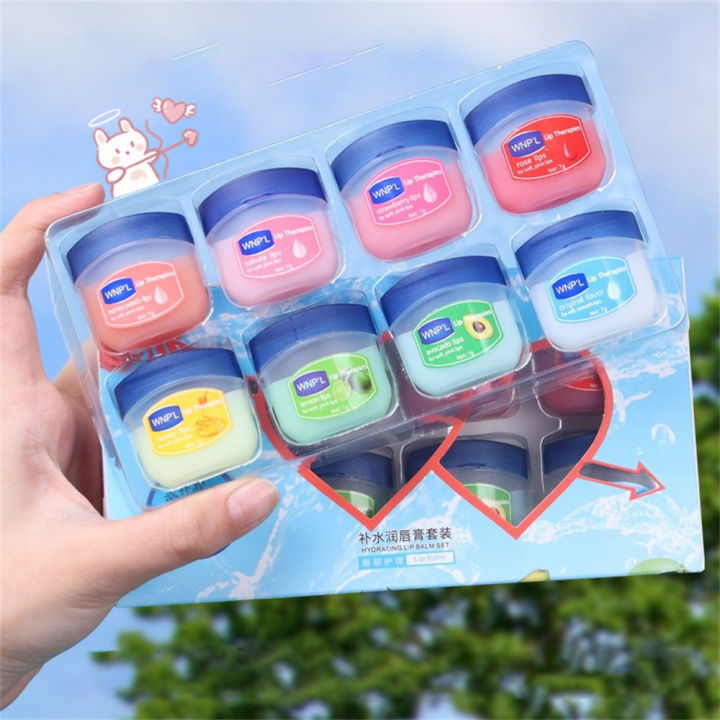 8/1Pcs Fruit Essence Lip Balms Moisturizing Refreshing Non-sticky Anti ...