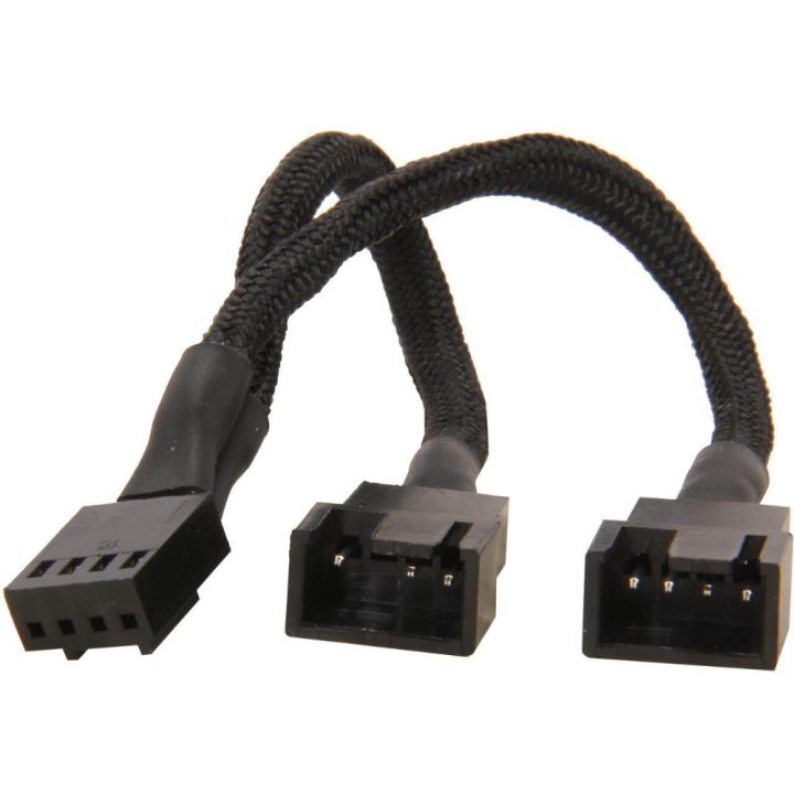 【VogueVenture】NEW 4 Pin PWM Splitter Cable 4Pin PWM Female To 3/4 Pin ...