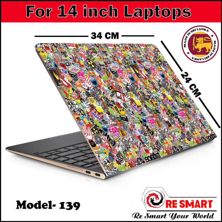 Laptop Skin Protector Sticker With High Quality Matt Laminate(For 14 ...