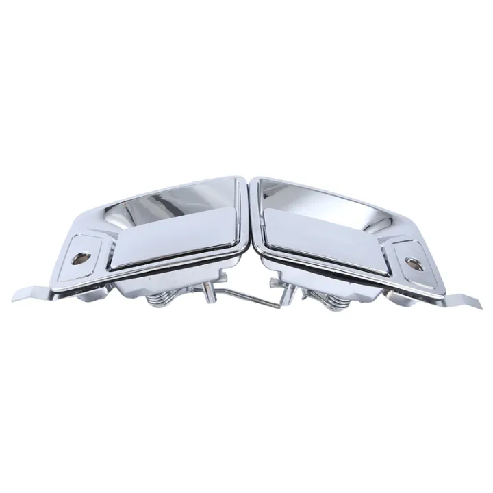 2PCS Left Right Front Exterior Outside Door Handles Set Chrome New for ...