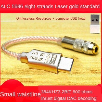 USB TypeC Realtek ALC5686 HiFi portable digital audio decoding amp DAC ...