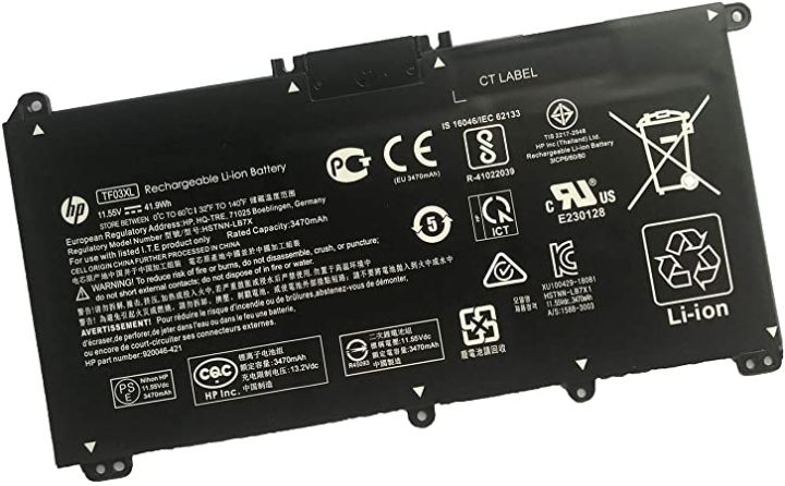 11.4v 41.04Wh New HT03XL Laptop Battery for HP Pavilion 15-CD HSTNN-LB7 ...