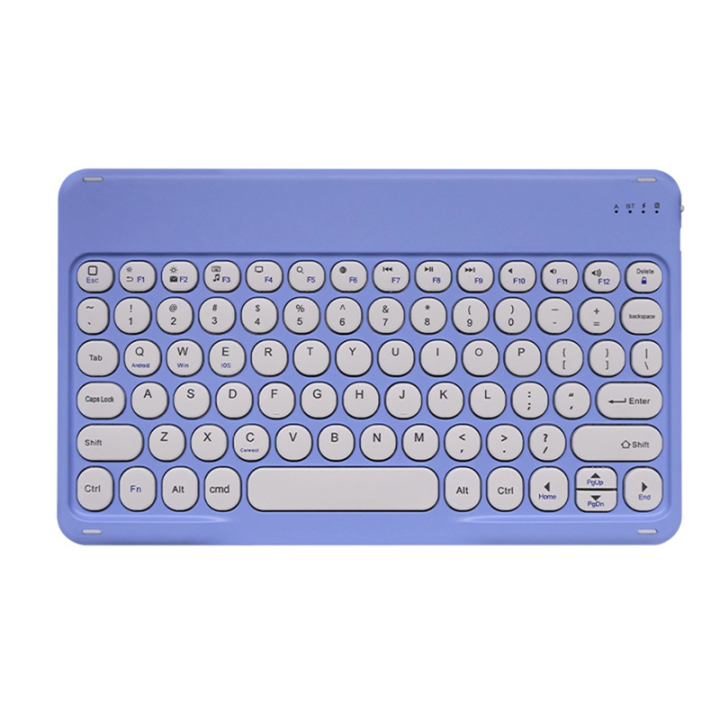 10 Inch Wireless Bluetooth Keyboard Round Key Silent Keyboard for ...
