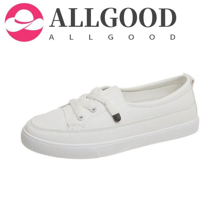 【ALLGOOD】Comemore Moccasins Woman Summer Loafers White Flat Rubber Sole ...