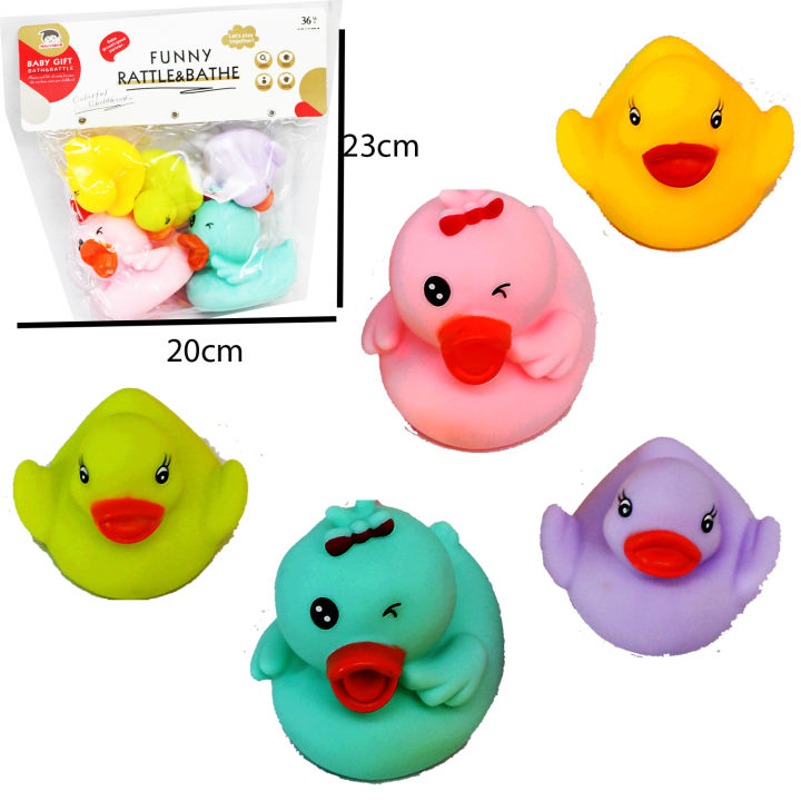 Rubber Bath Toys Rubber Animals Ocean Squeak Pool Floating Toys ...