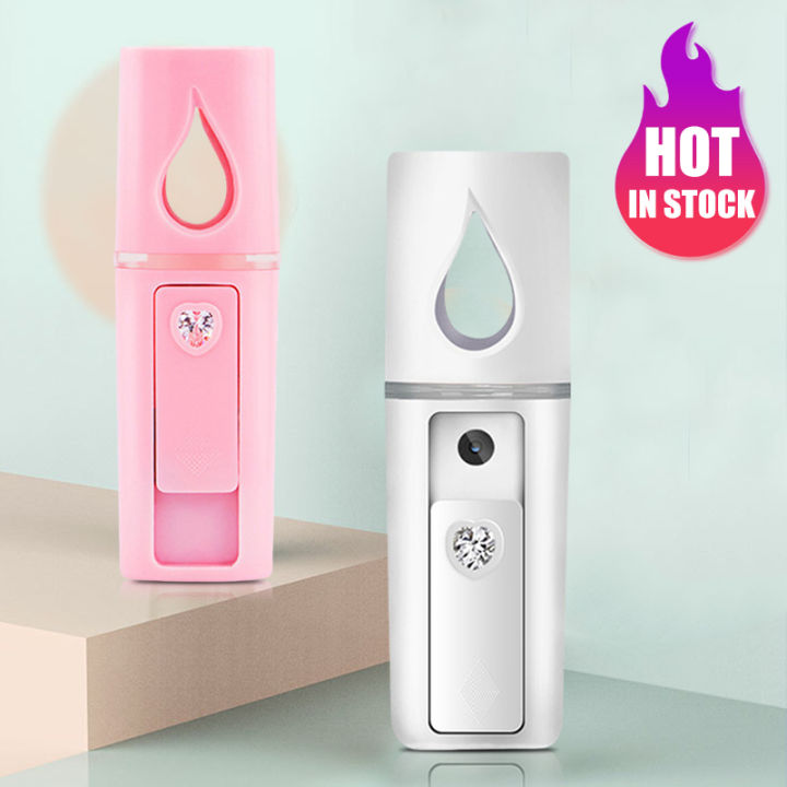 Facial Face Humidifier Beauty Instrument USB Rechargeable Mini Nano ...