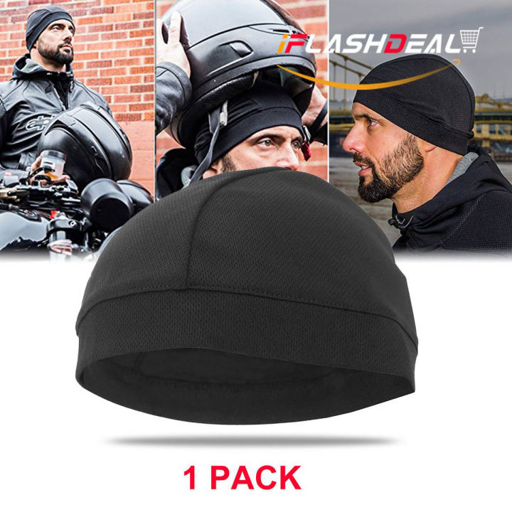Under Helmet Liner Motorcycle Head Cover Skull Cap Quick Dry Breathable ...