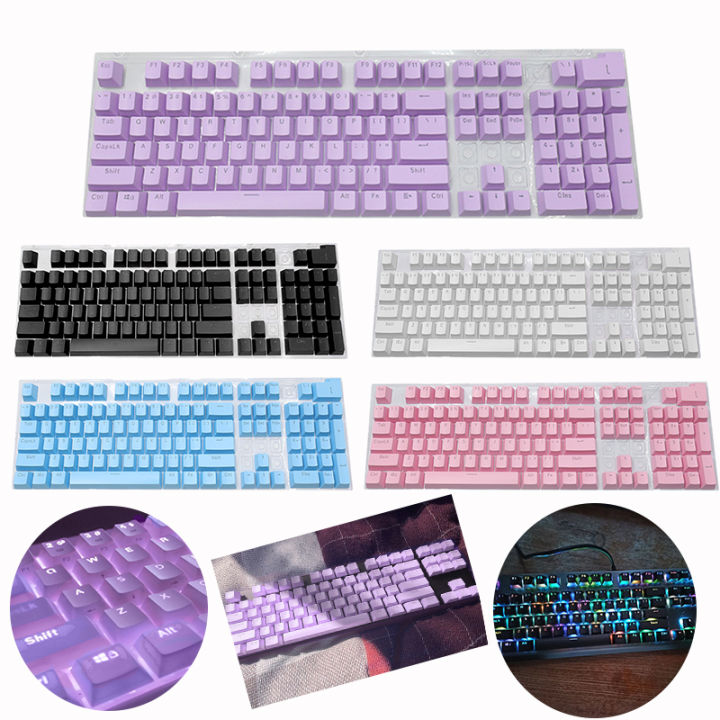 104pcs Mechanical Keyboard ABS Keycaps Blank Keycaps For Cherry MX PC ...
