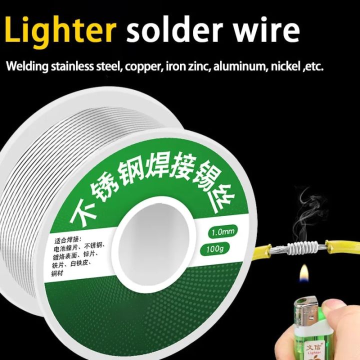 Soldering Wire Roll 50/100G Type Lighter High Purity Solder Wire Low ...