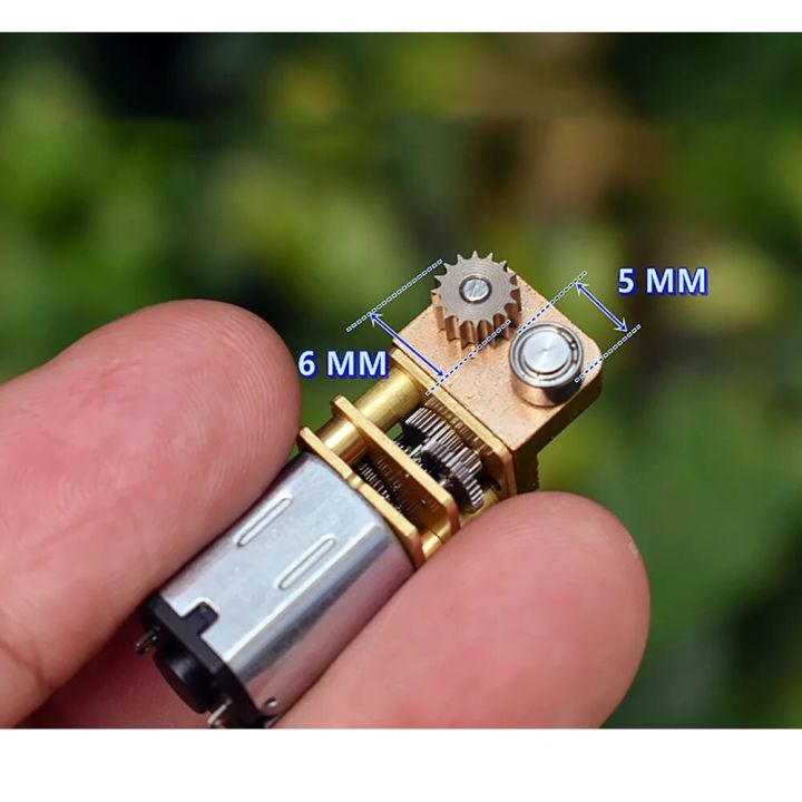 N20 Gearbox Motor DC 3V 3.7V 5V 20RPM Slow Speed Gear Motor Right Angle ...