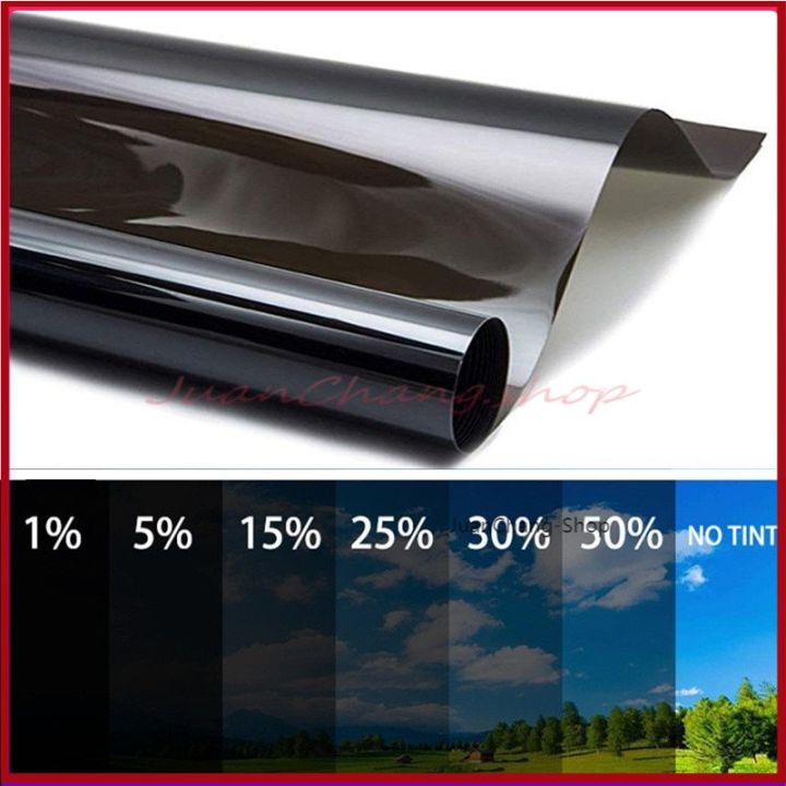 1 Roll Black Window car tinted UV-Proof Scratch Resistant 100x50cm Dark ...
