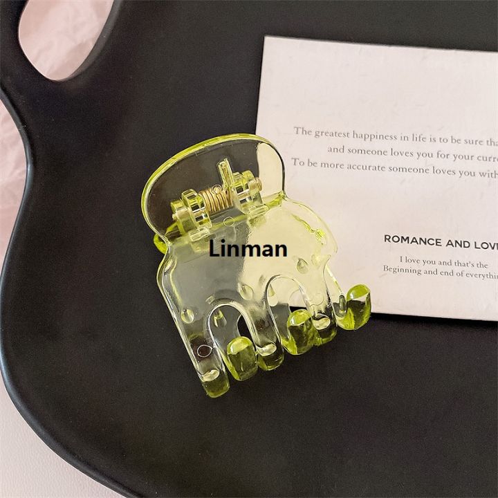 Linman Cute Transparent Color Small Grab Clip Mini Bangs Girl Ha【2025 ...