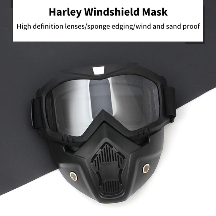 Removable Cycling Mask, Waterproof And Windproof Protective Glasses ...