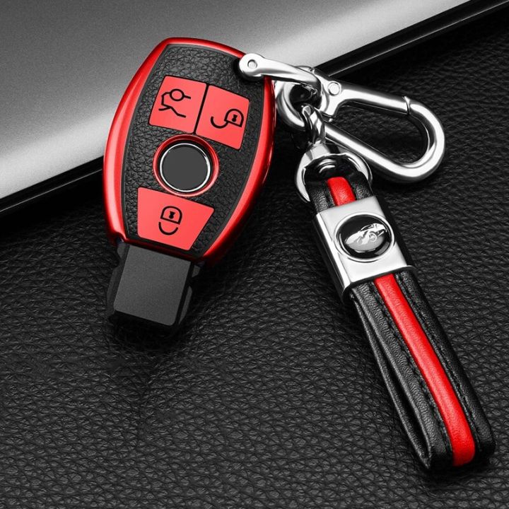 【DATA FROG Global MALL】PU+TPU Key For Mercedes Benz W204 CLK C180 E200 ...