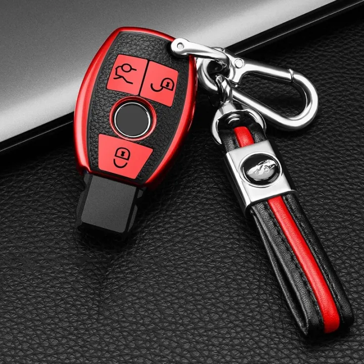 【DATA FROG Global MALL】PU+TPU Key For Mercedes Benz W204 CLK C180 E200 ...