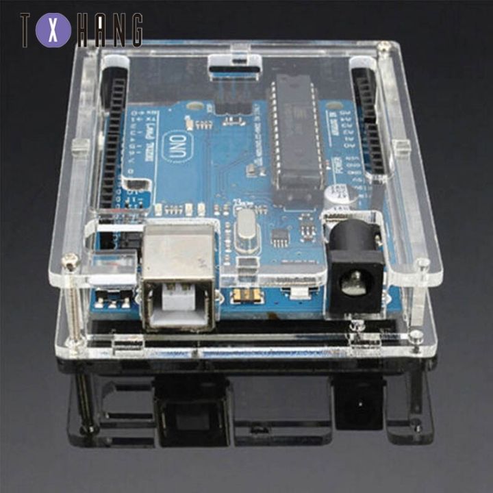 【VA VA VOOM】For arduino R3 MEGA328P Development Transparent Acrylic case for arduino UNO R3 diy ...