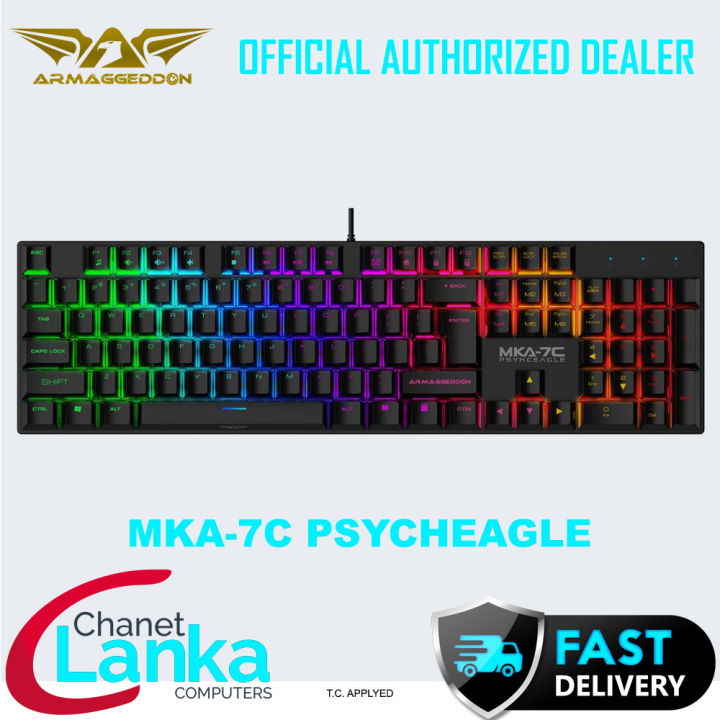 Armaggeddon MKA-7C Psycheagle ProGaming Mechanical Keyboard (BLACK ...
