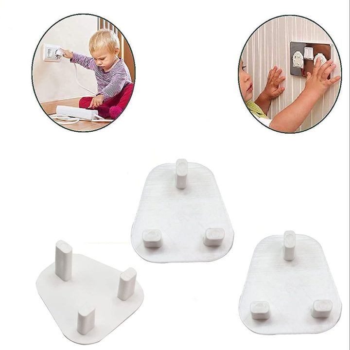 Baby Child Safety Plug Socket Covers x 3 Protector Guard Mains Electric ...