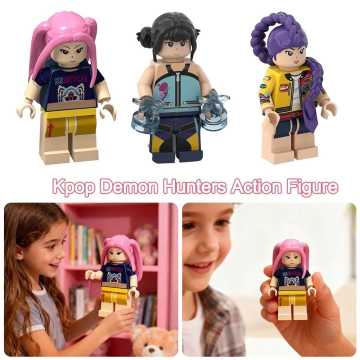Desk Decoration Rumi Mira Zoey Kpop Demon Hunters Action Figure Mini ...
