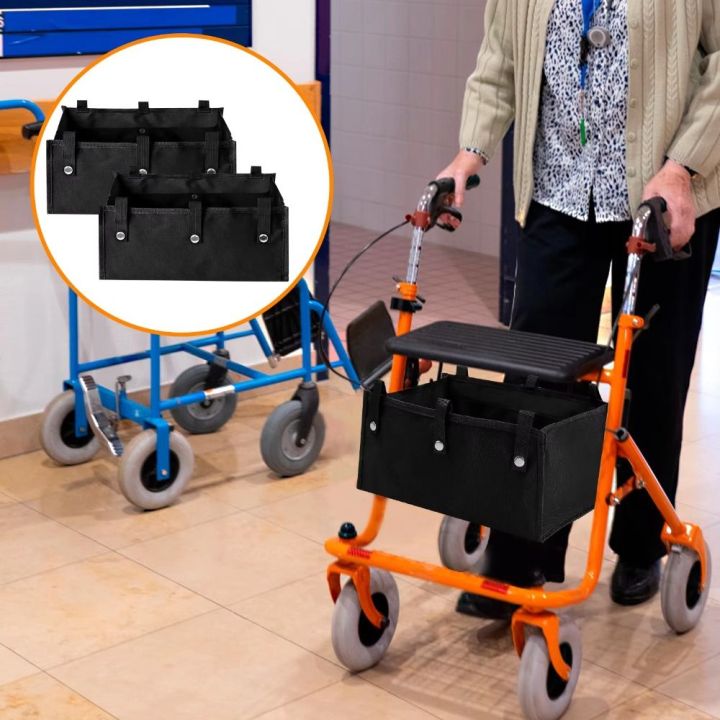 Portable Foldable Rollator Walker Basket Large Capacity Reusable ...