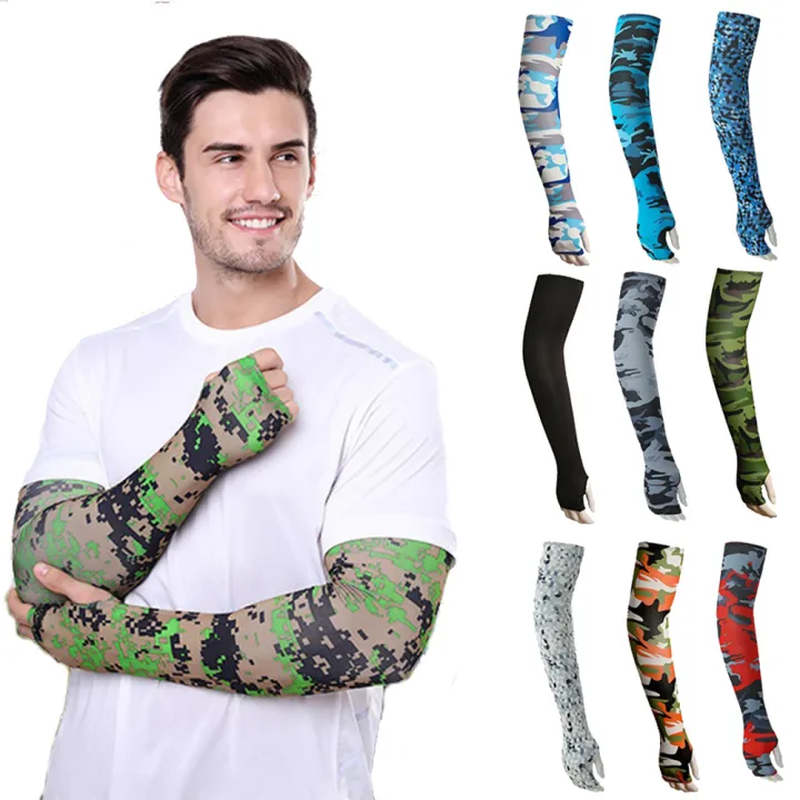 Summer UV Protect Arm Sleeves Hand Socks Motor Fishing Motorcycle ...