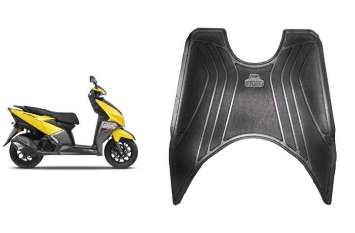 Indian Heavy Rubber TVS Ntorq Bike Mat Black Carpet (Best Fiting ...