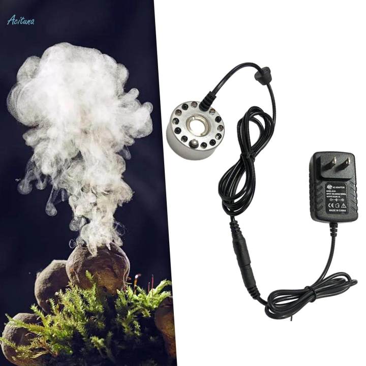 Pond Fog Machine Air Humidifier 12 LED Lights for Water Fountain ...