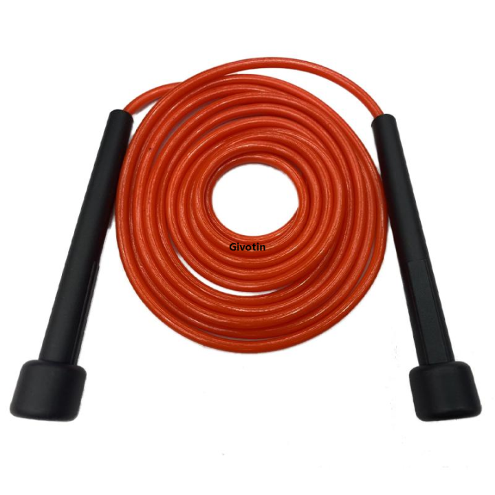 【58cf904a】Rope Jump Rope Fitness Adjustable Fast Speed Plastic Handles ...