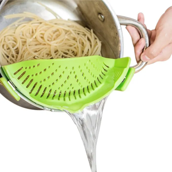 Pasta Strainer,Snap Strainer, 1 PACK Clip-on Kitchen Food Strainer ...