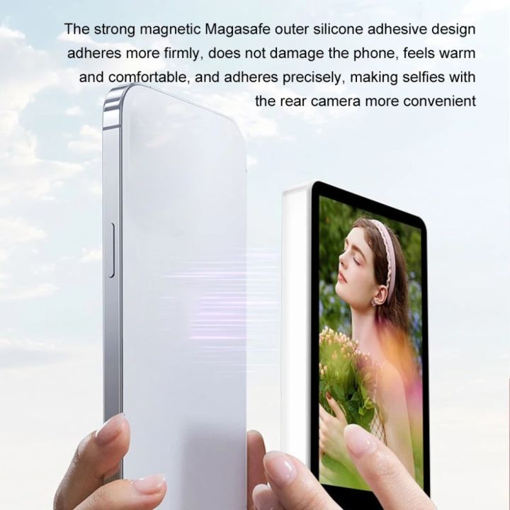 Portable 4 HD Display Magnetic Phone Selfie Monitor Magnetic Attachment ...