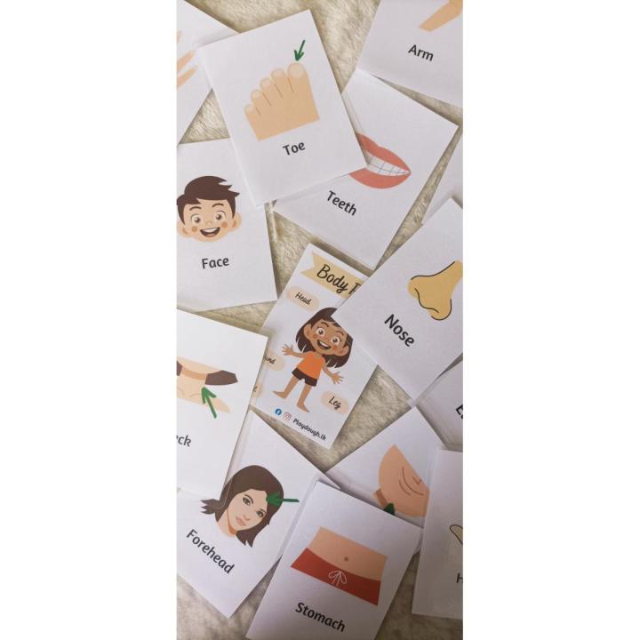 Body parts Flashcards, kids flashcards, educational tool, ,educational ...