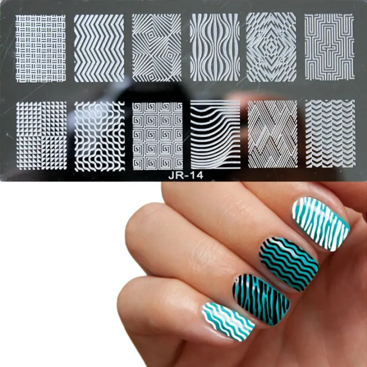 1pcs New Design Nail Art Stamping Plates Manicure Template DIY Polish ...